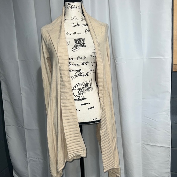 BCBGMaxAzria | Sweaters | Bcbg Max Azria Knit Cardigan Sweater Beige ...